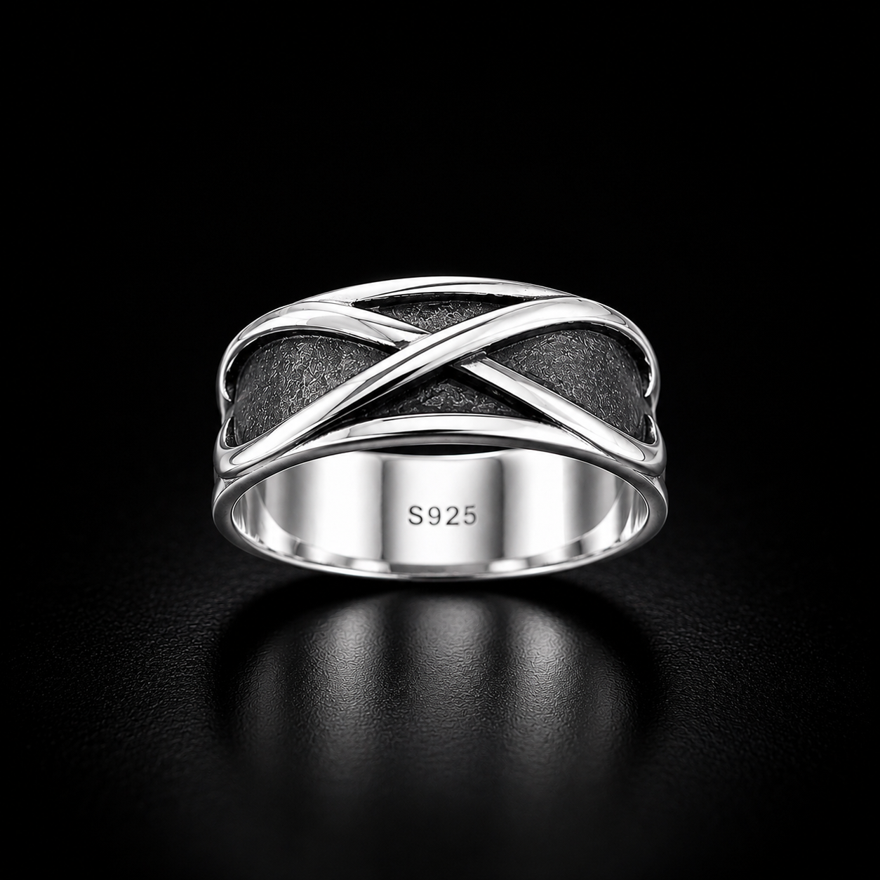 Time Ring Anime-Inspired - Unique Solid Silver Design – KAIWORKS