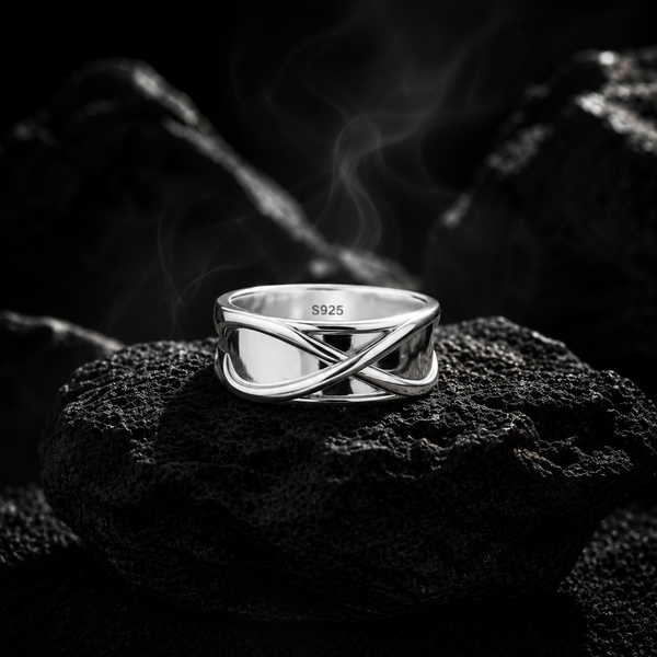 Time Ring Anime-Inspired - Unique Solid Silver Design – KAIWORKS
