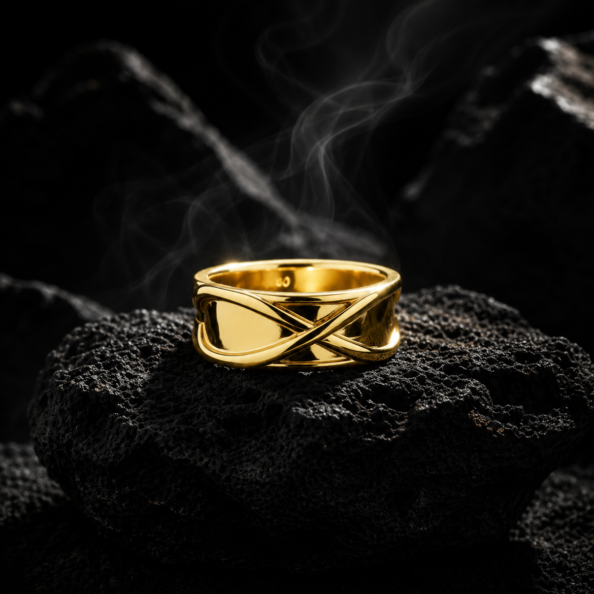 Time Ring Anime-Inspired - Unique Solid Silver Design – KAIWORKS