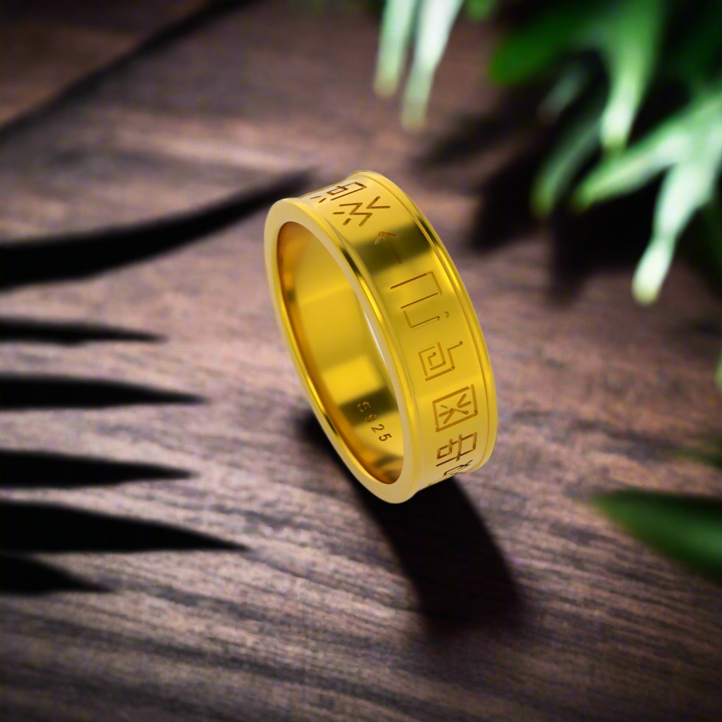 Digital Monsters Holy Ring in 14K Gold – Digimon-Inspired Jewelry ...