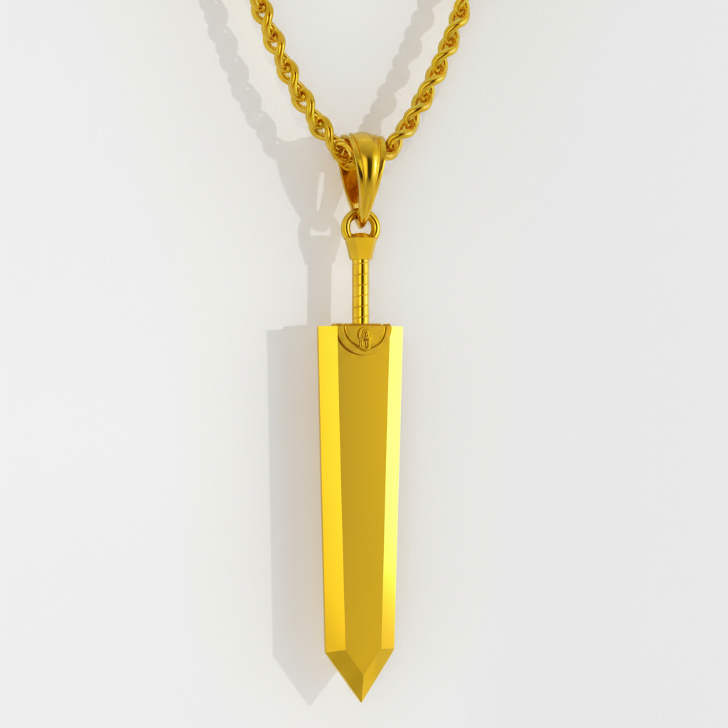 Dragon Slayer Sword Pendant | Dark Anime Jewelry – KAIWORKS