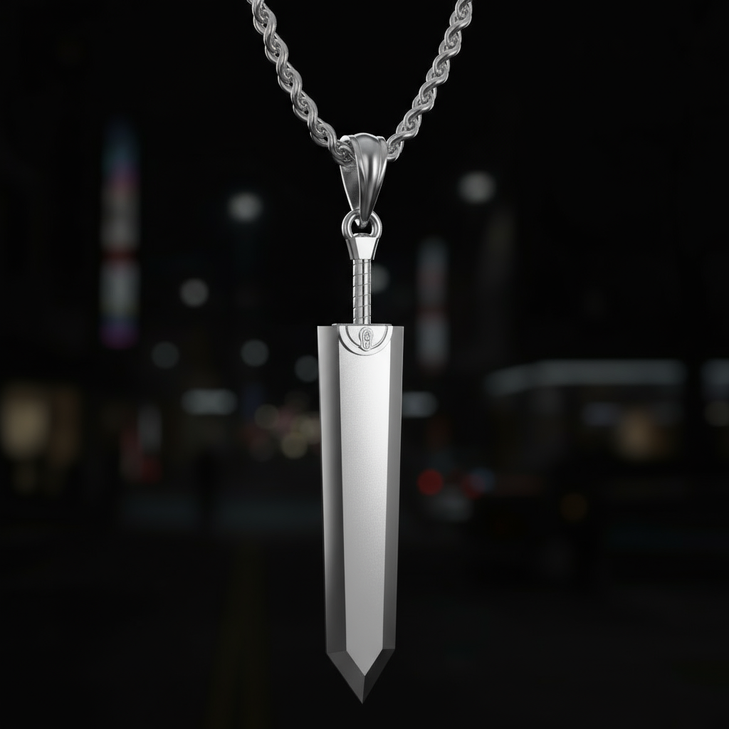Dragon Slayer Sword Pendant | Dark Anime Jewelry – KAIWORKS