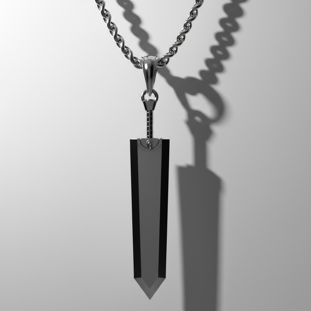 Dragon Slayer Sword Pendant | Dark Anime Jewelry – KAIWORKS