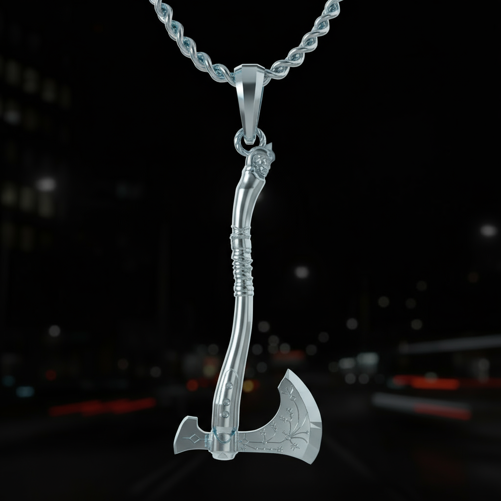 Norse Warrior Axe Pendant - Viking Jewelry for Gamers – KAIWORKS