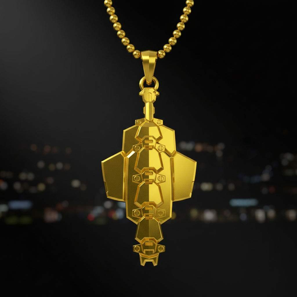 Sandevistan Pendant – Cybernetic Speed Symbol – KAIWORKS