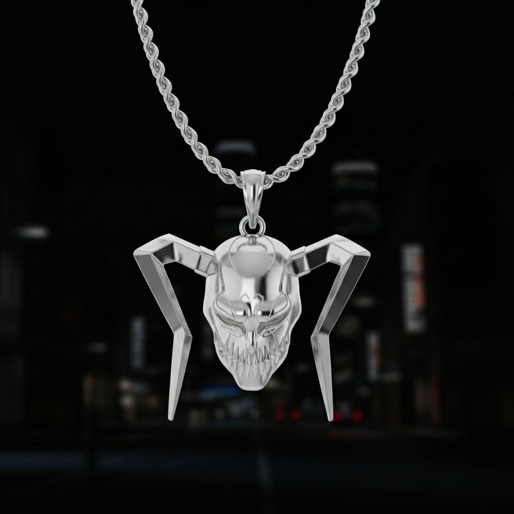 Full Hollow Mask Pendant - Unique Anime-Inspired Jewelry – KAIWORKS